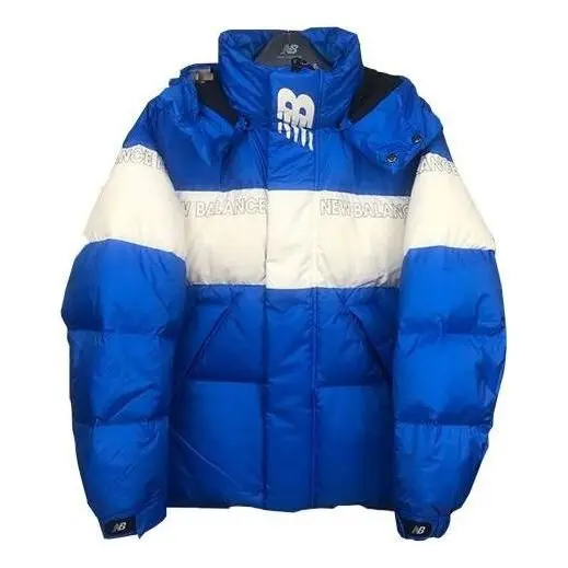 NEW BALANCE Colorblock Padded Jacket - Blue/white