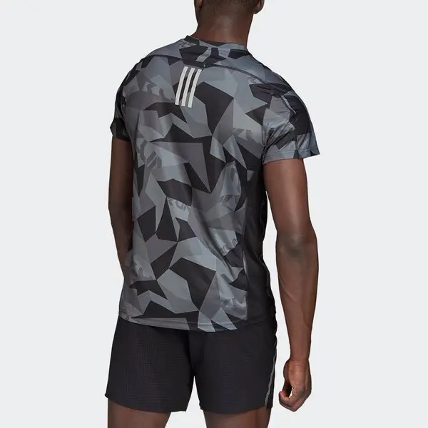 Adidas Own The Run Camouflage Short Sleeve Training T-shirt
