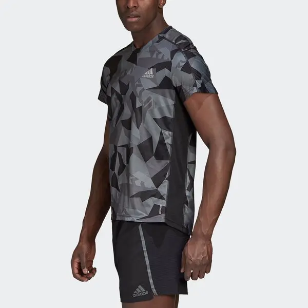 Adidas Own The Run Camouflage Short Sleeve Training T-shirt