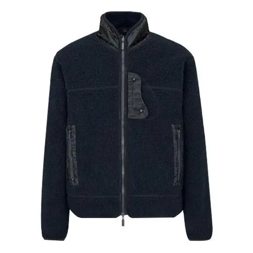 Dior Fleece Zip-up Jacket - Blue
