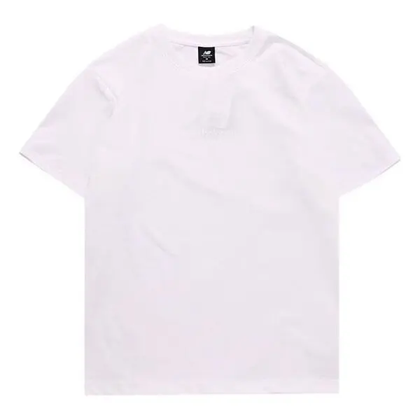 NEW BALANCE Logo Print Cotton T-shirt - White