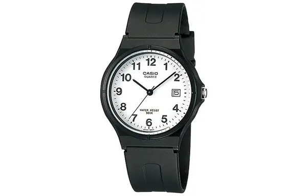 Casio Quartz Analog Watch With Resin Strap - Black
