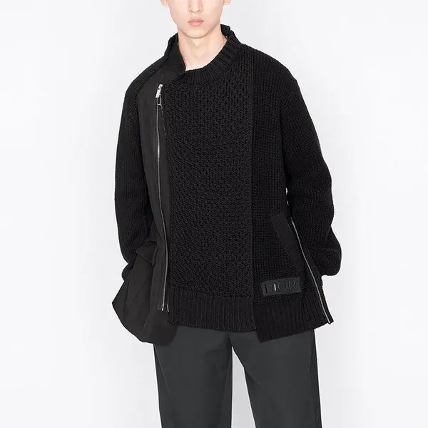 Dior X Sacai Crossover Fw21 Knit Jacket