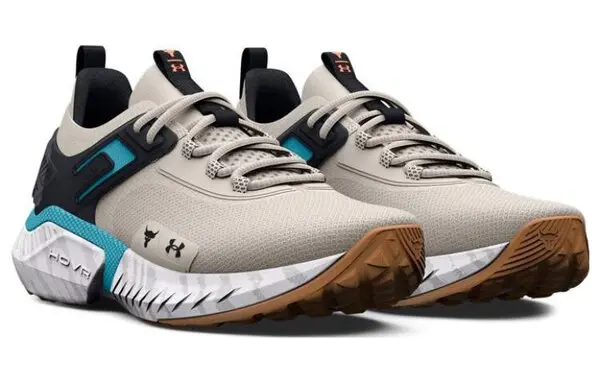 Under Armour Project Rock 5 Athletic Sneakers - Grey/green/black