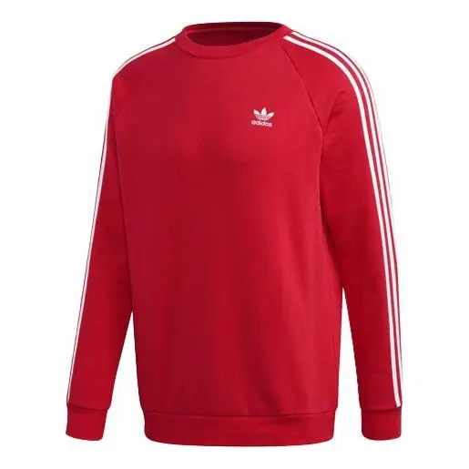 Adidas Originals 3-stripes Crewneck Sweatshirt - Red