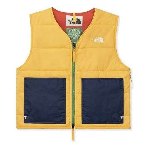The North Face X Brain Dead Puffer Vest - Yellow