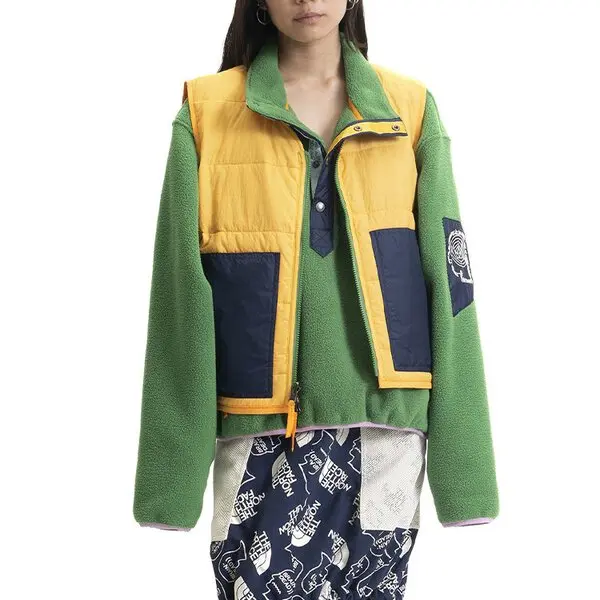 The North Face X Brain Dead Puffer Vest - Yellow