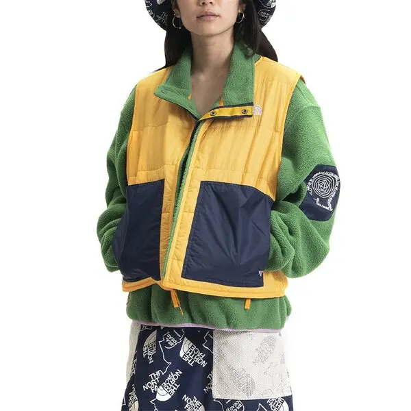 The North Face X Brain Dead Puffer Vest - Yellow