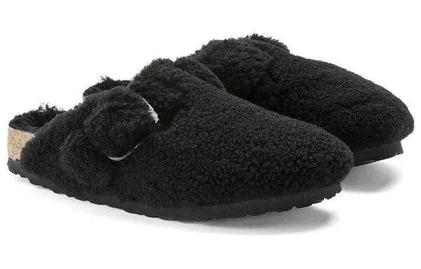 BIRKENSTOCK Boston Big Buckle Shearling Clogs