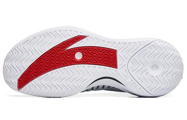 ANTA Alien 3 Low Basketball Shoes - White/black/red