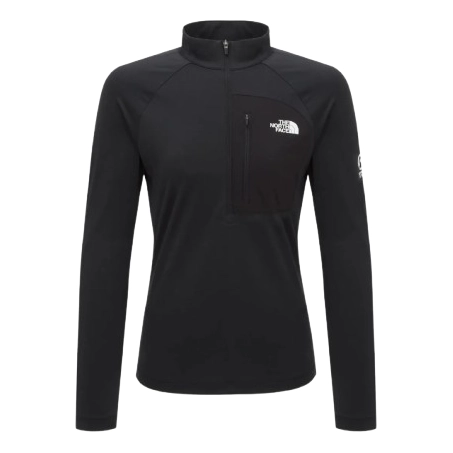 The North Face Batura Long Sleeve Zip-up T-shirt - Black