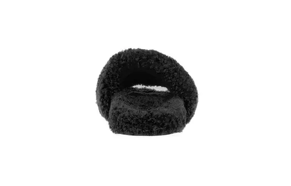 Balenciaga Furry Slides - Black