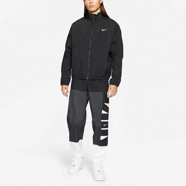 Nike Stand Collar Logo Print Jacket