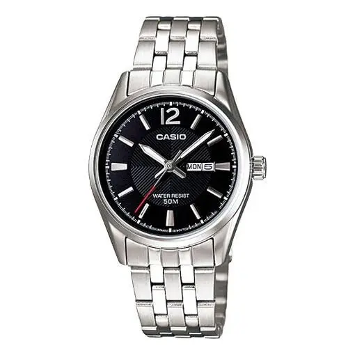 Casio Quartz Stainless Steel Analog Watch - Black