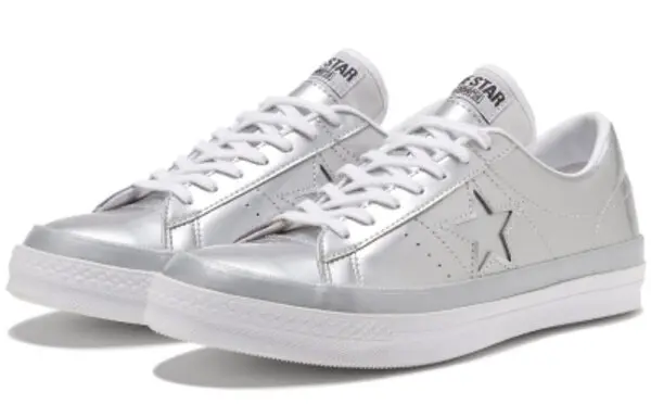 CONVERSE One Star Low Metallic Sneakers - Silver