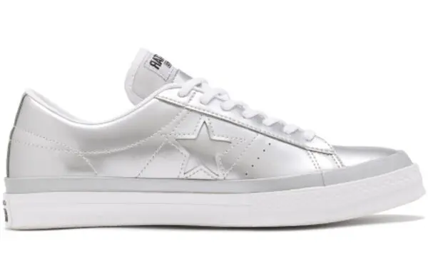 CONVERSE One Star Low Metallic Sneakers - Silver