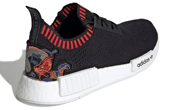 Adidas Nmd R1 Primeknit "dragon Patch" Sneakers