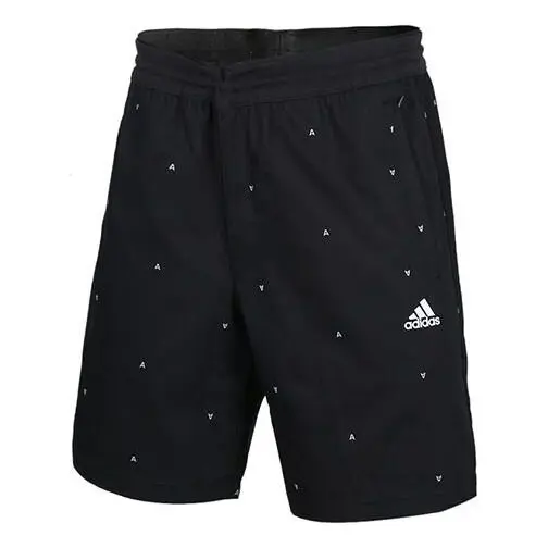 Adidas Woven Printed Shorts - Black