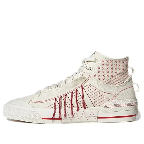 Adidas Nizza Hi Dl Sneakers - Cream/red