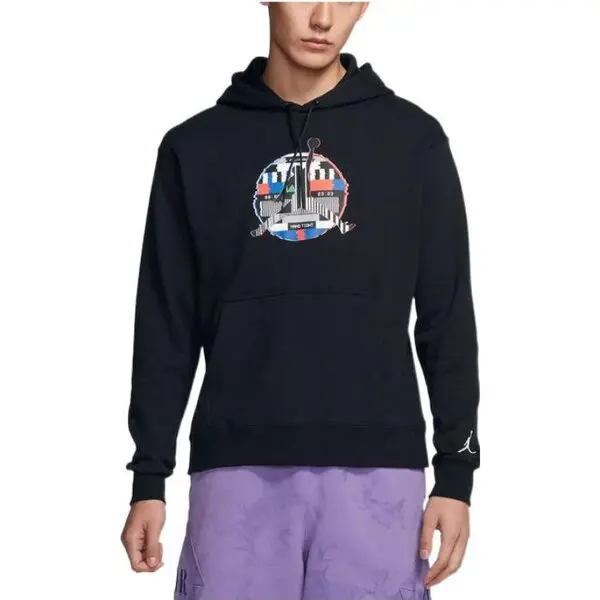 JORDAN Air Knit Sports Hoodie With Geometry Graphic