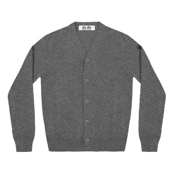 Play Comme Des Garcon Emblem Cardigan - Grey