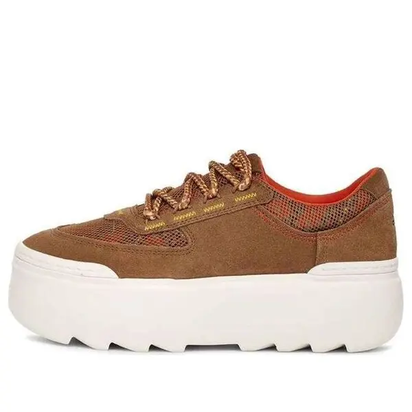 UGG Marin Mega Lace Heritage Braid Sneakers - Chestnut