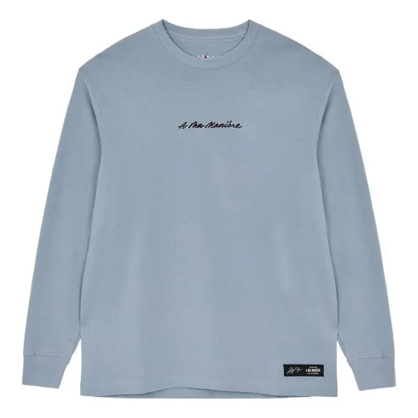 JORDAN X A Ma Maniere Long Sleeves T-shirt - Light Blue