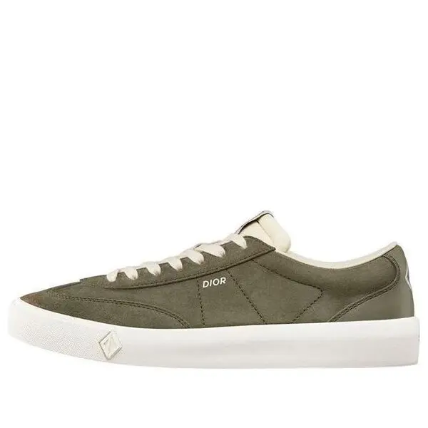 Dior B101 Sneaker In Nubuck Calfskin - Khaki