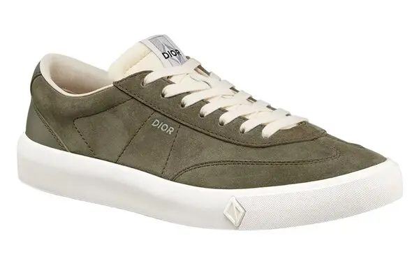 Dior B101 Sneaker In Nubuck Calfskin - Khaki