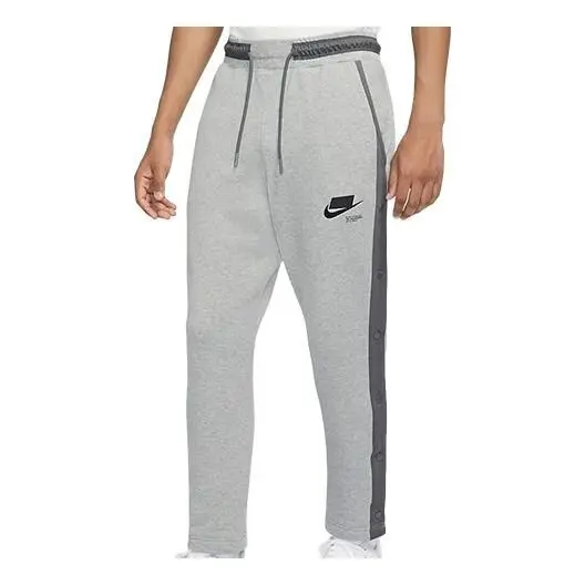 Nike Nsw Futura French Terry Pants Gray - Grey