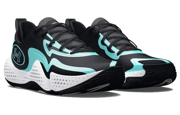 Under Armour Spawn 5 Iridescent Sneakers - Black/white/iridescent