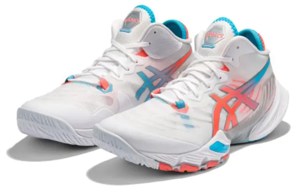 Asics Metarise Volleyball High-top Sneakers - White/blue/red