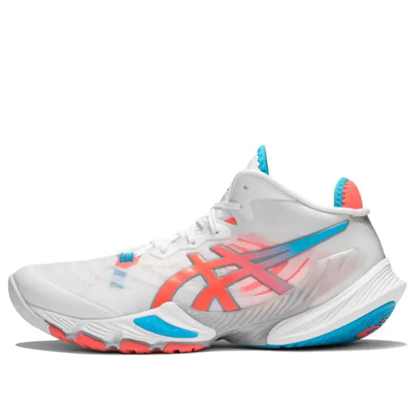 Asics Metarise Volleyball High-top Sneakers - White/blue/red