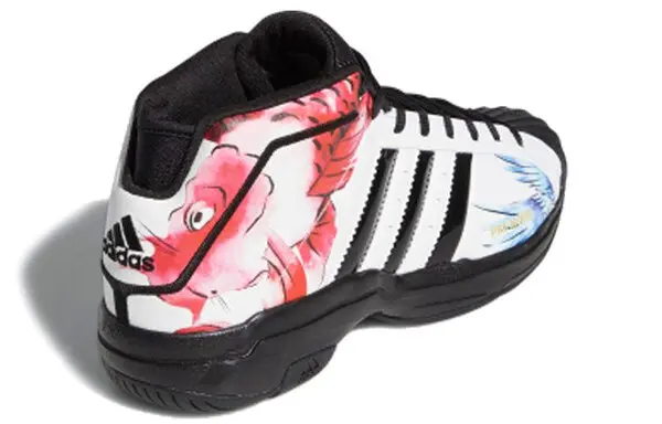 Adidas Pro Model 2g "chinese New Year" Mid Top Sneakers - Core Black/ftwr White/scarlet