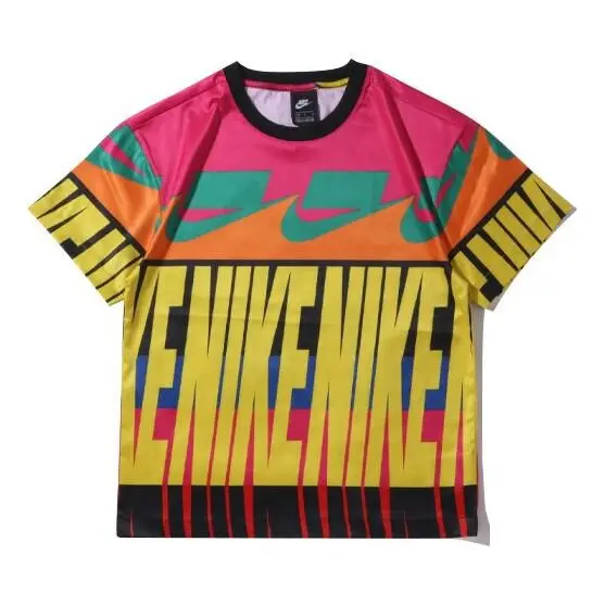 Nike Logo Printing T-shirt - Multi-color
