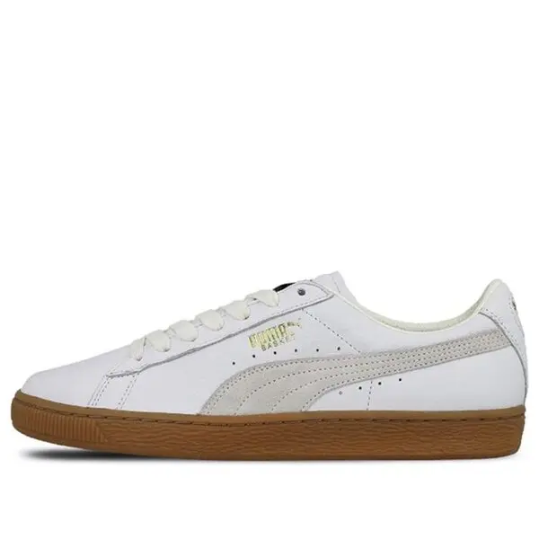 PUMA Basket Gum Deluxe Low Top Sneakers - White