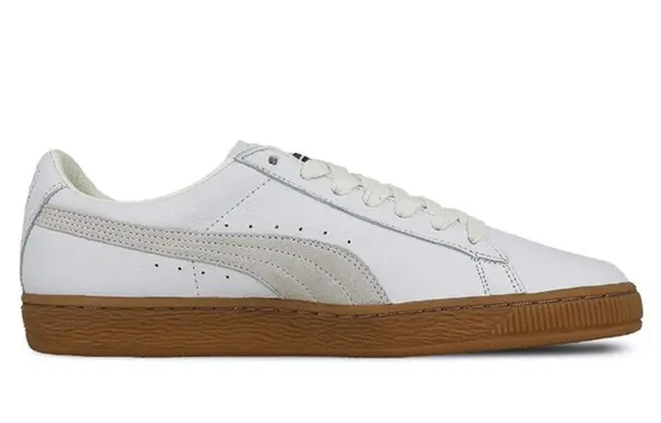 PUMA Basket Gum Deluxe Low Top Sneakers - White