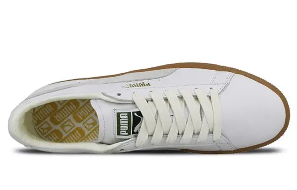 PUMA Basket Gum Deluxe Low Top Sneakers - White