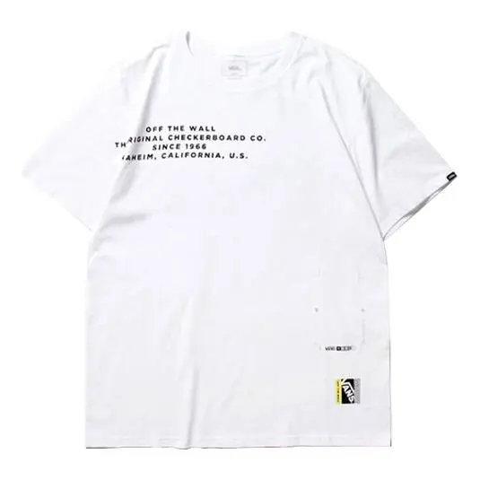 VANS Pending Project Tee Alphabet Printing Round Neck Short Sleeve