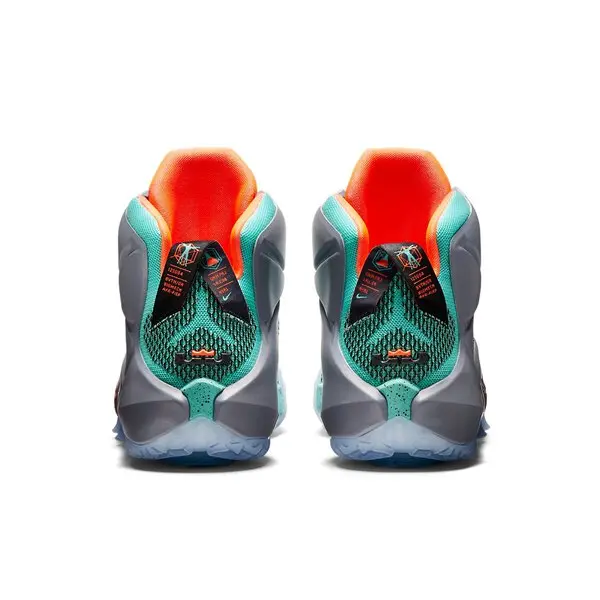 Nike Lebron 12 'nsrl' High Top Basketball Shoes - Green/black/grey