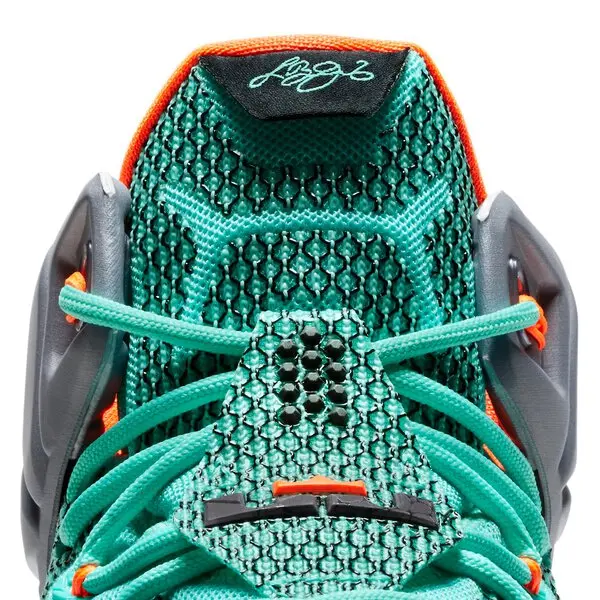 Nike Lebron 12 'nsrl' High Top Basketball Shoes - Green/black/grey