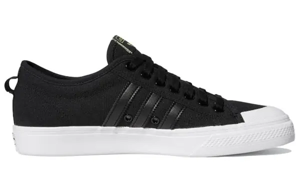 Adidas Nizza Low Top Sneakers With Graphic Detailing - Black