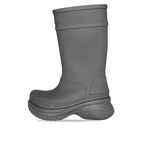 Balenciaga X Crocs Boots - Dark Grey