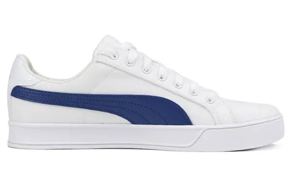PUMA Smash Vulc Canvas Low Top Sneakers - Blue