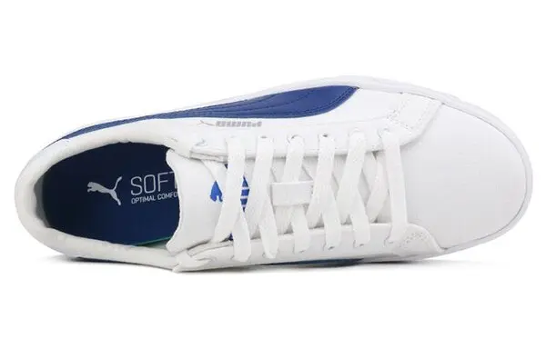 PUMA Smash Vulc Canvas Low Top Sneakers - Blue