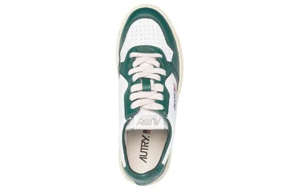 AUTRY Medalist Low Bicolor Sneakers - White/green