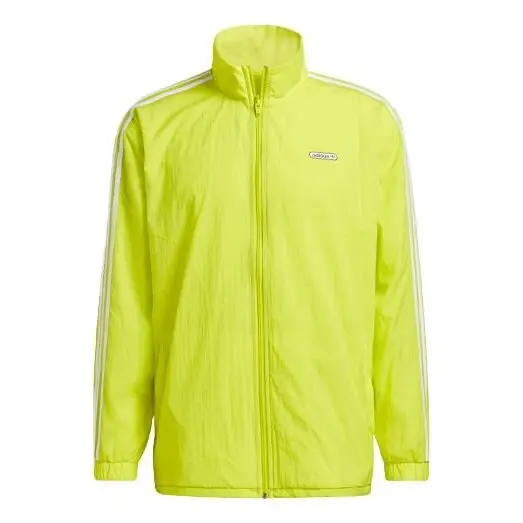 Adidas Originals Reversible Stand Collar Track Jacket - Yellowgreen