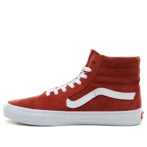 VANS Sk8-hi Suede High Top Sneakers - Red
