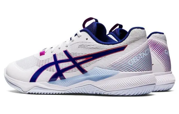 Asics Gel Tactic Low Top Sneakers - White/purple