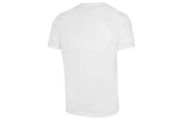 PUMA Large Logo Printing Sports Round Neck Short Sleeve - White